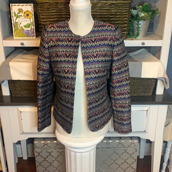 Tahari | Jackets & Coats | Tahari Arthur S Levine Aztec Blazer Size 2 ...